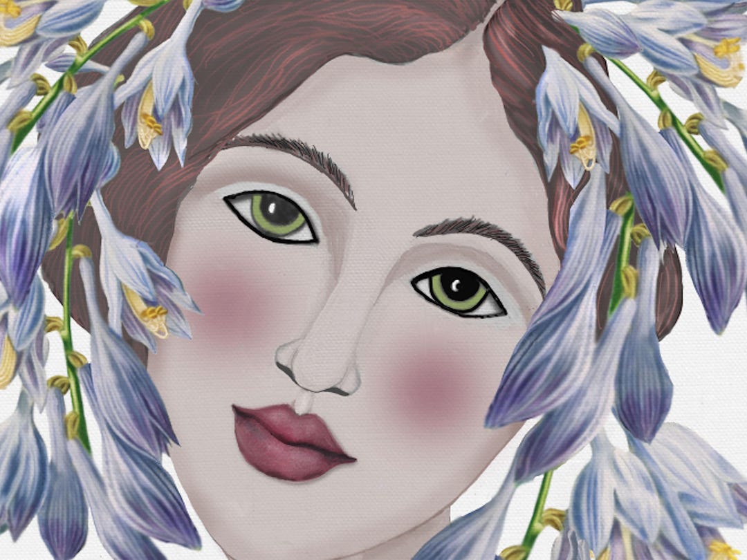Violet Portrait Digital - Etsy