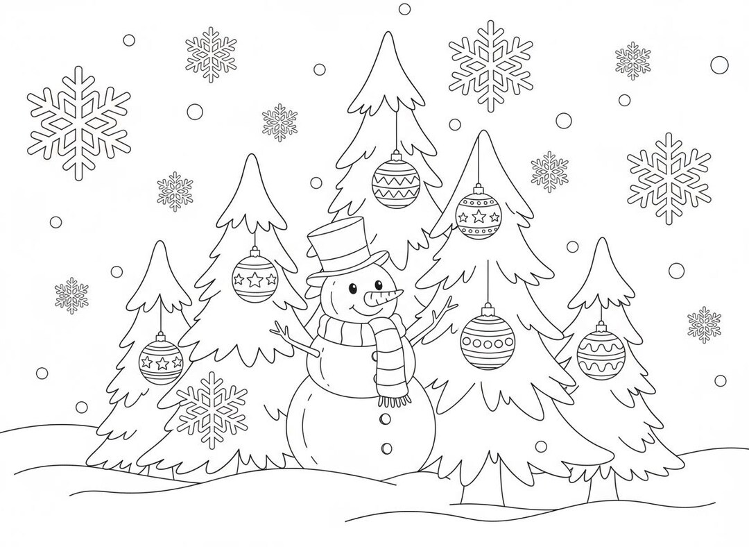 10 Christmas Colouring Pack - Etsy
