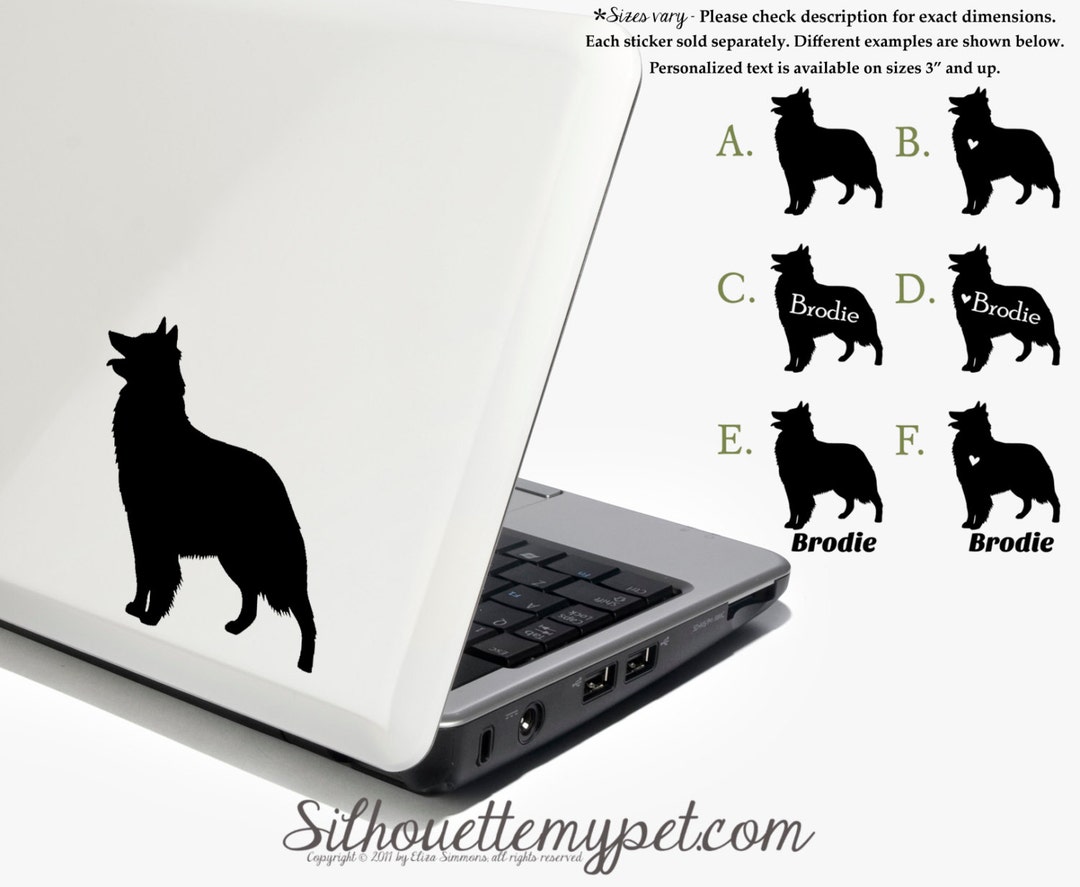 Belgian Sheepdog Decal Vinyl Sticker Silhouette My Pet - Etsy