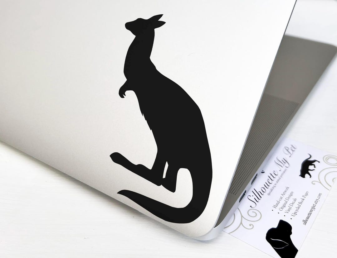 Kangaroo Vinyl Decal - Bumper Sticker - Silhouettemypet Design:oa-kng01 ...
