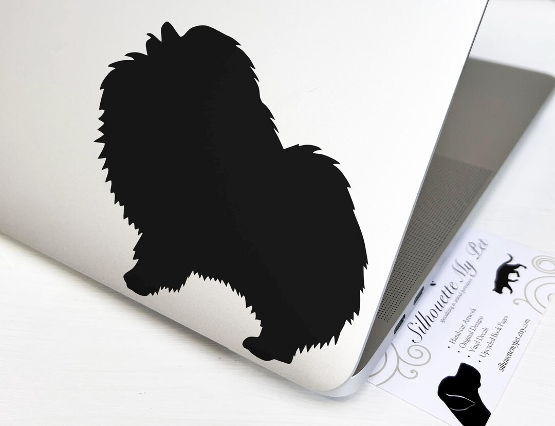 Pomeranian Dog Vinyl Decal - Bumper Sticker - Silhouettemypet Design ...
