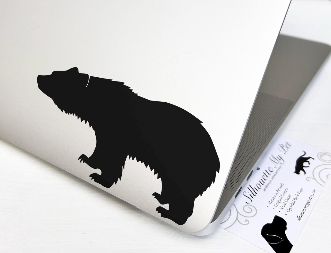 Bear Vinyl Decal - Bumper Sticker - Silhouettemypet Design:oa-bea01 - Etsy