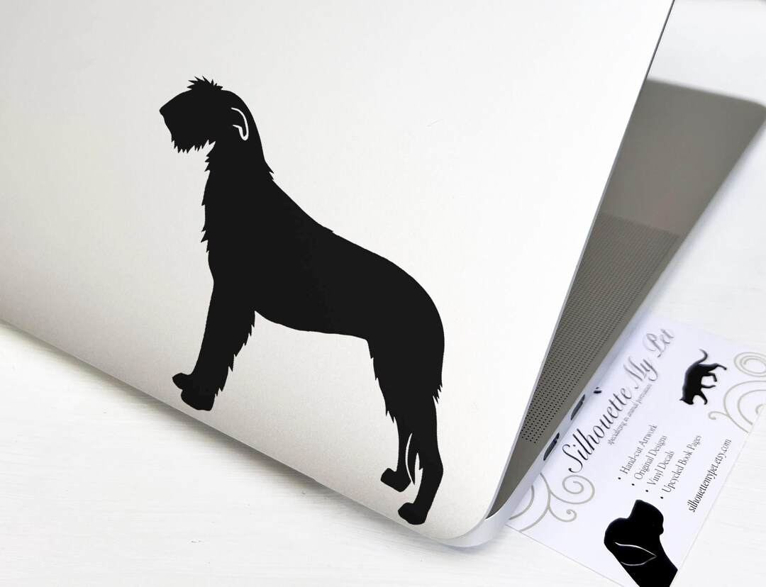 Irish Wolfhound Dog Vinyl Decal - Bumper Sticker - Silhouettemypet ...