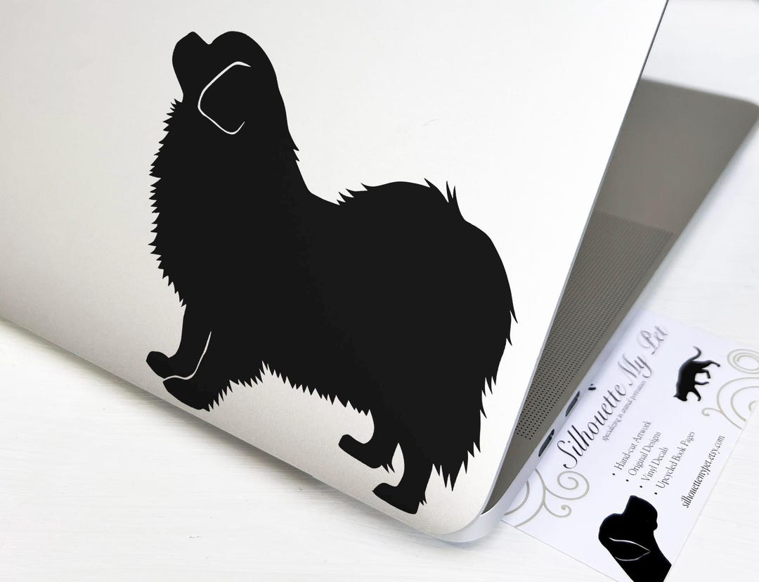 Tibetan Spaniel Dog Vinyl Decal - Bumper Sticker - Silhouettemypet ...