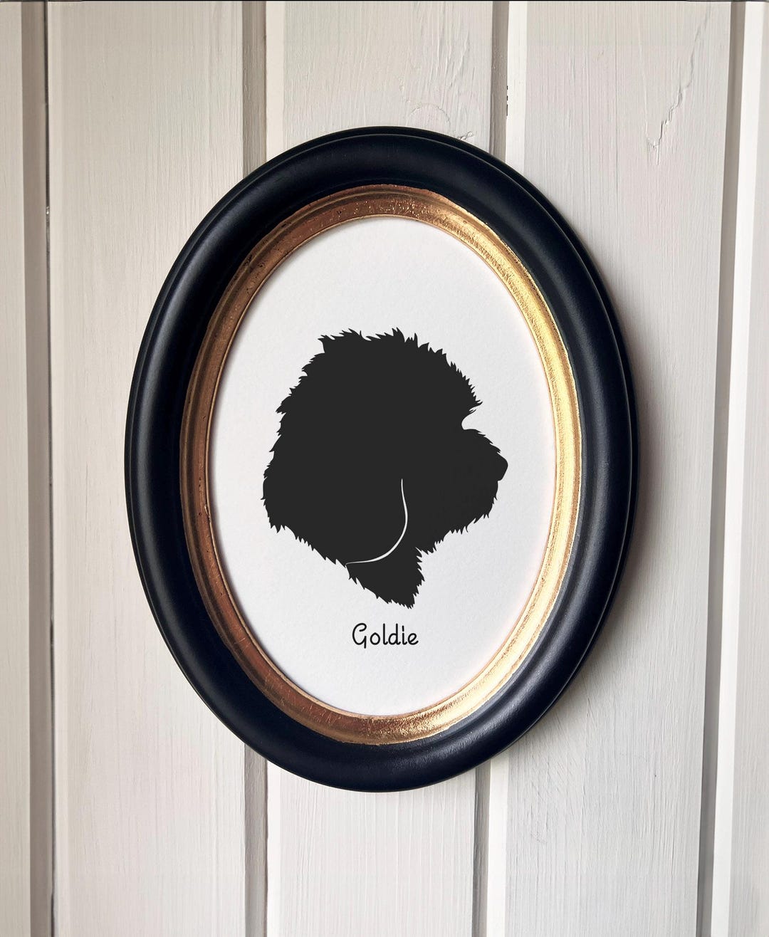 Cockapoo Silhouette Dog Portrait, Pet Gift, Hand Cut by Silhouettemypet ...