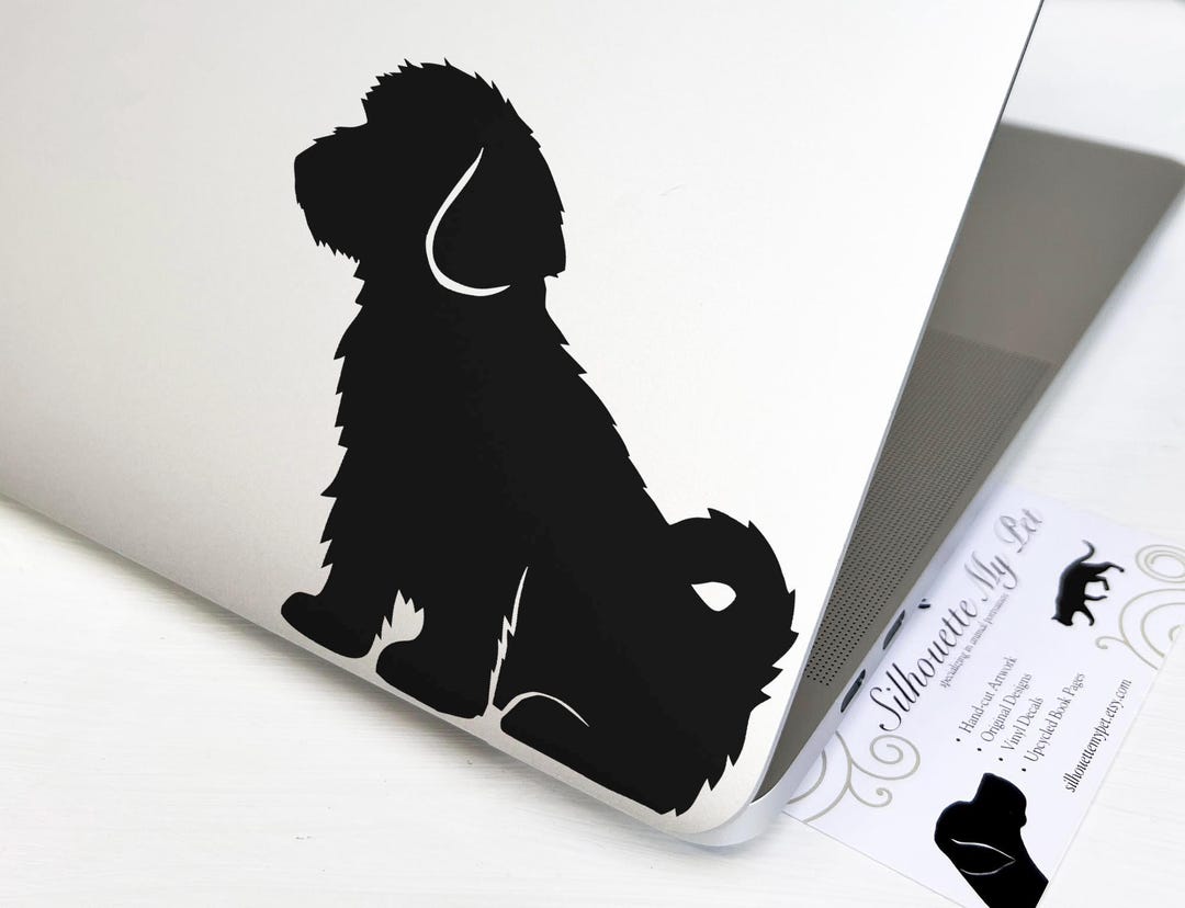 Poochon Dog Vinyl Decal (poodle Bichon Mix) - Bumper Sticker ...