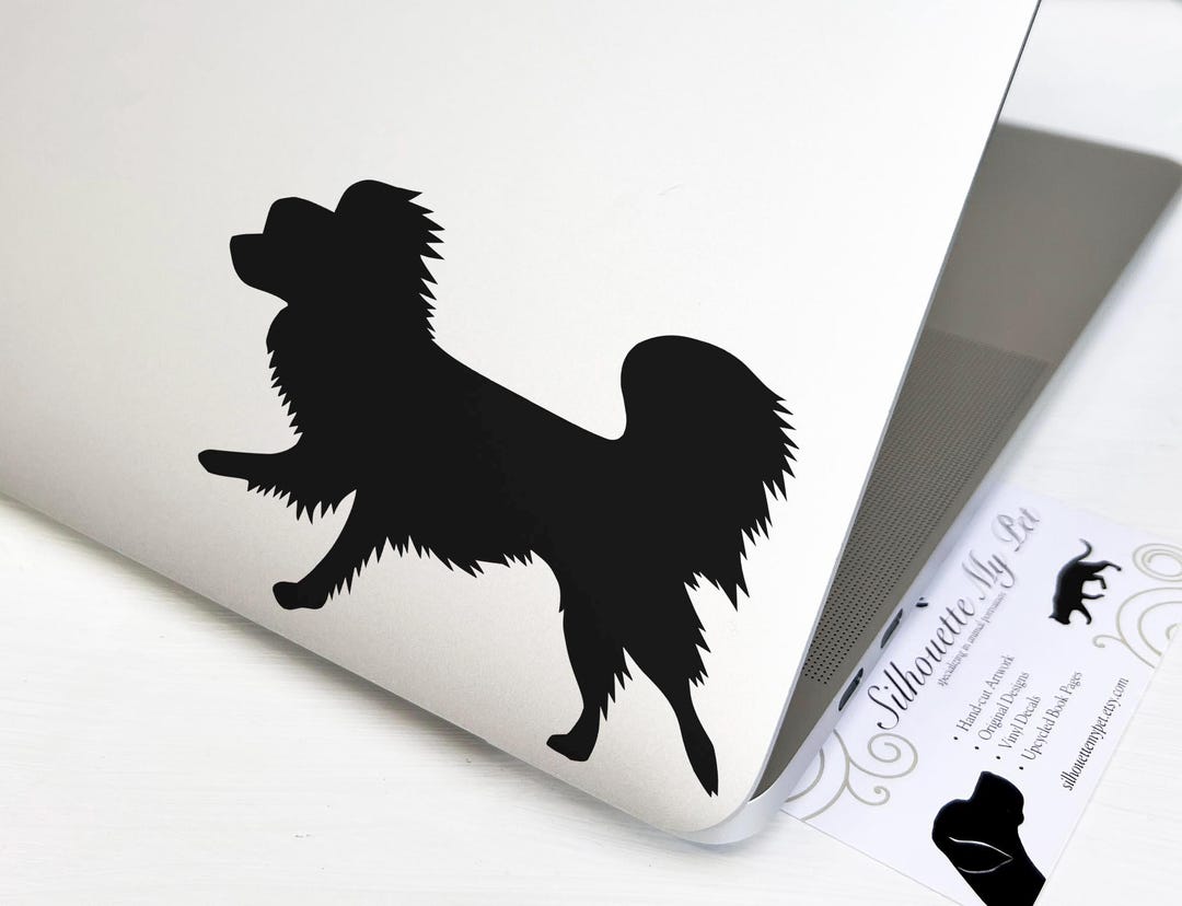 Papillon Dog Vinyl Decal - Bumper Sticker - Silhouettemypet Design:dog ...