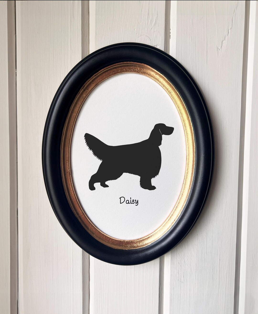 Hand-cut Gordon Setter Silhouette Dog Portrait, Memorial Gift, Heirloom ...