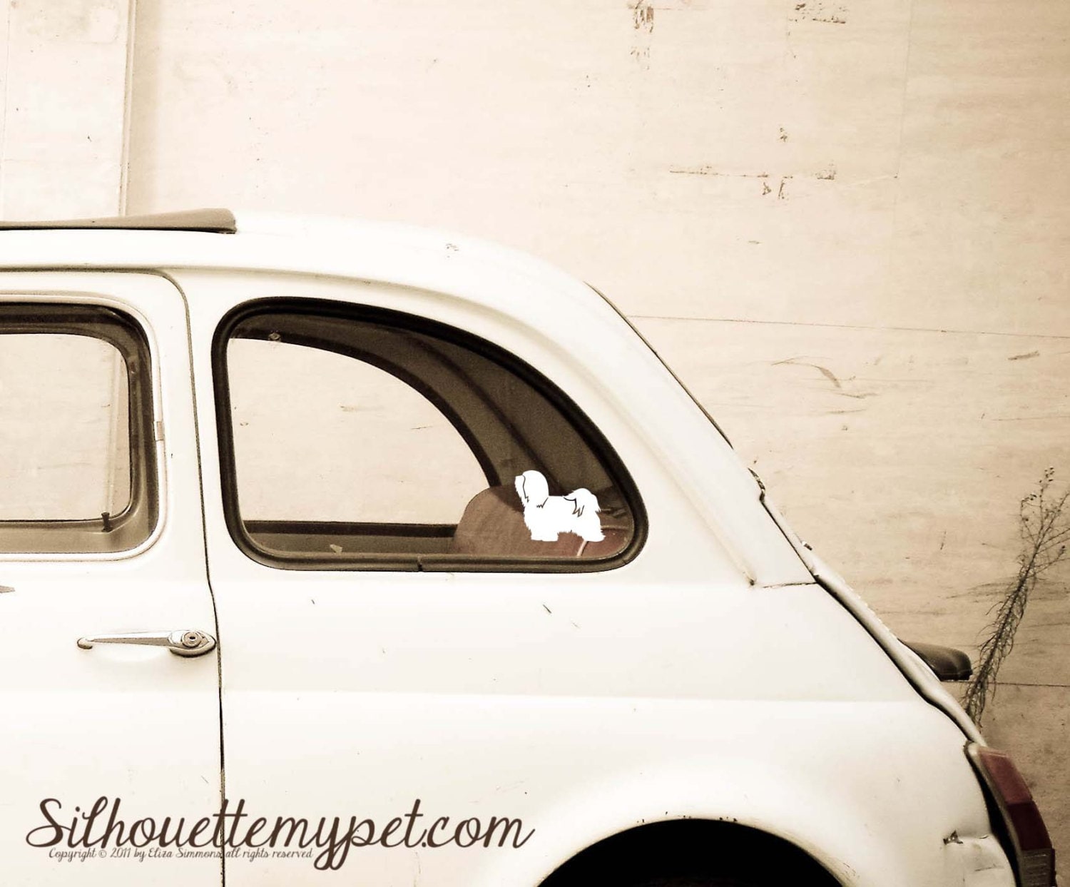 Havanese Decal Vinyl Sticker- Bumper Sticker - Silhouettemypet Design ...