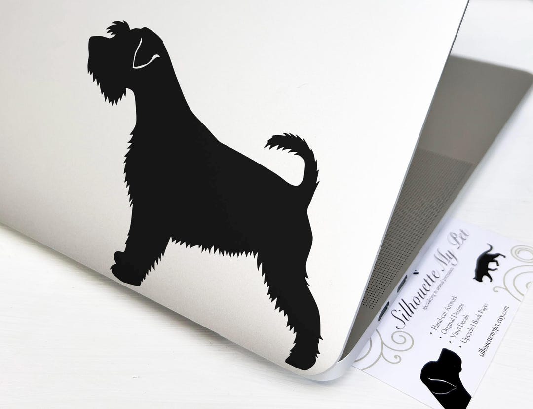 Standard Schnauzer Decal (natural Ears and Tail) Vinyl Sticker - Bumper ...