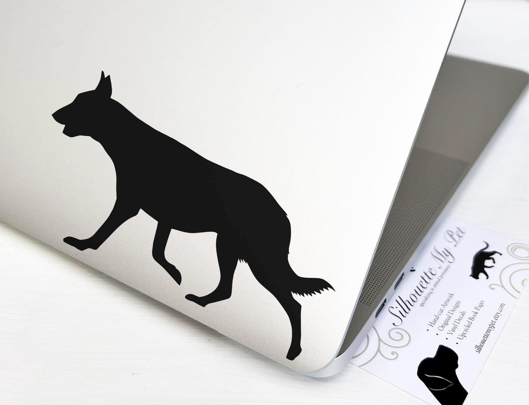 Belgian Malinois Dog Vinyl Decal - Bumper Sticker - Silhouettemypet ...
