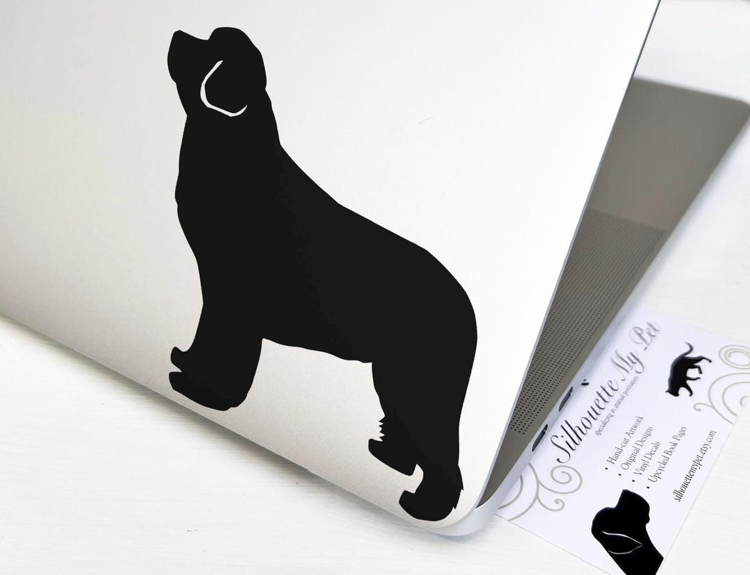 Newfoundland Dog Vinyl Decal - Bumper Sticker - Silhouettemypet Design ...