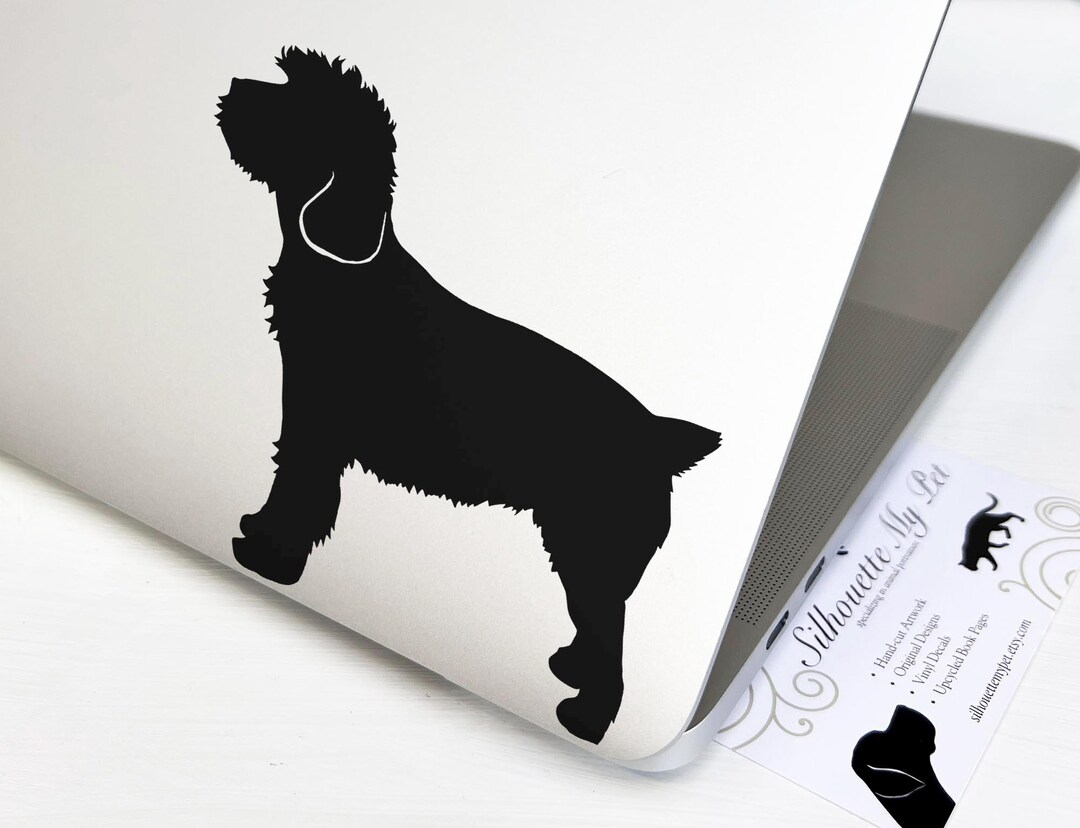 Cockapoo Silhouette (short Tail) Dog Vinyl Decal - Bumper Sticker ...