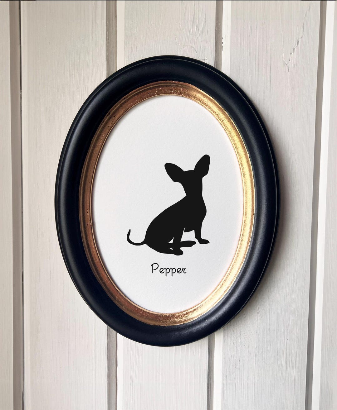 Hand-cut Chiweenie Silhouette Dog Portrait, Memorial Gift, Heirloom ...