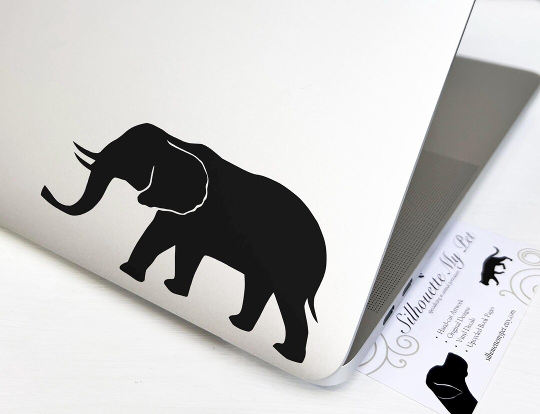 Elephant Vinyl Decal - Bumper Sticker - Silhouettemypet Design:oa-ele01 ...