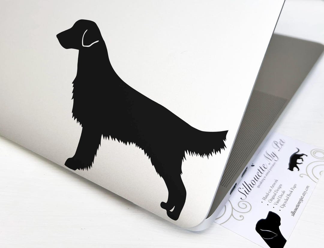 Flat Coated Retriever Dog Vinyl Decal - Bumper Sticker ...