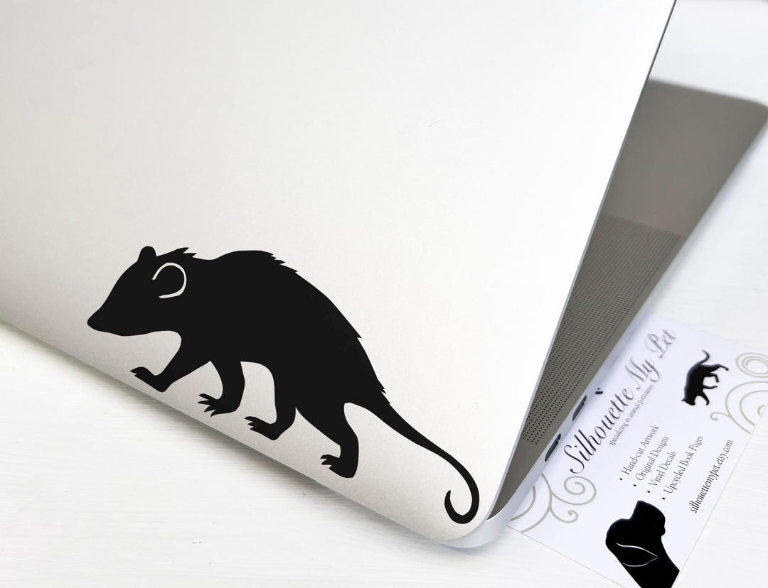 Opossum Vinyl Decal - Bumper Sticker - Silhouettemypet Design:oa-opo01 ...