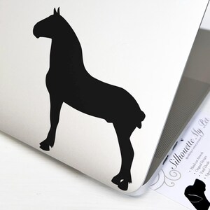 Percheron Draft Horse Vinyl Decal - Bumper Sticker - Silhouettemypet ...