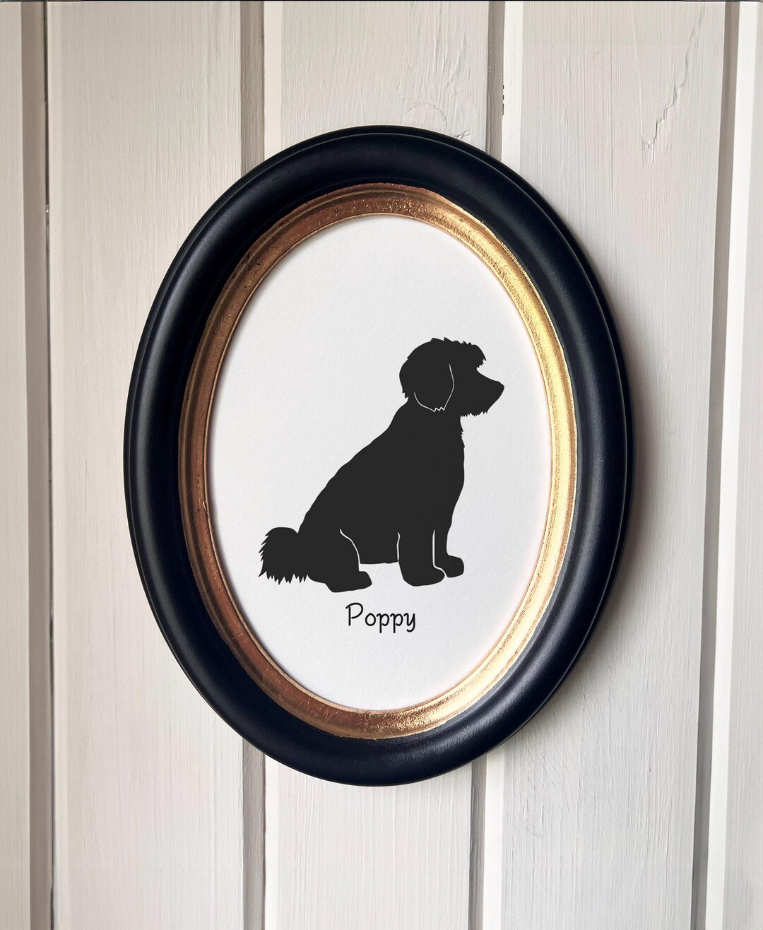 Hand-cut Havapoo Silhouette Dog Portrait, Memorial Gift, Heirloom Wall ...