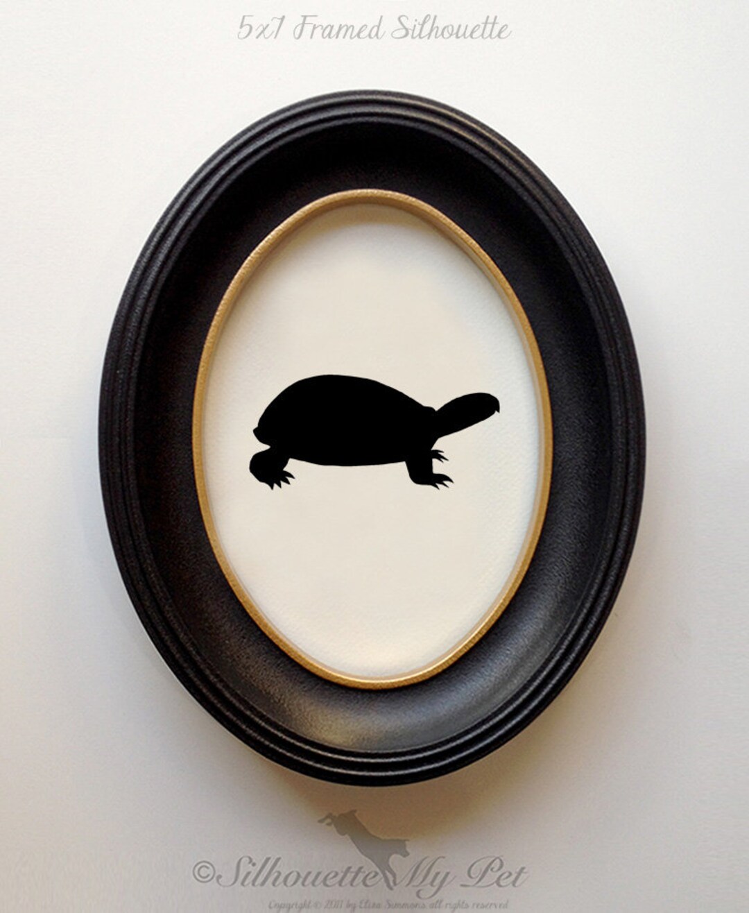 FRAMED Turtle Silhouette Hand-cut Original Silhouette Art - Etsy