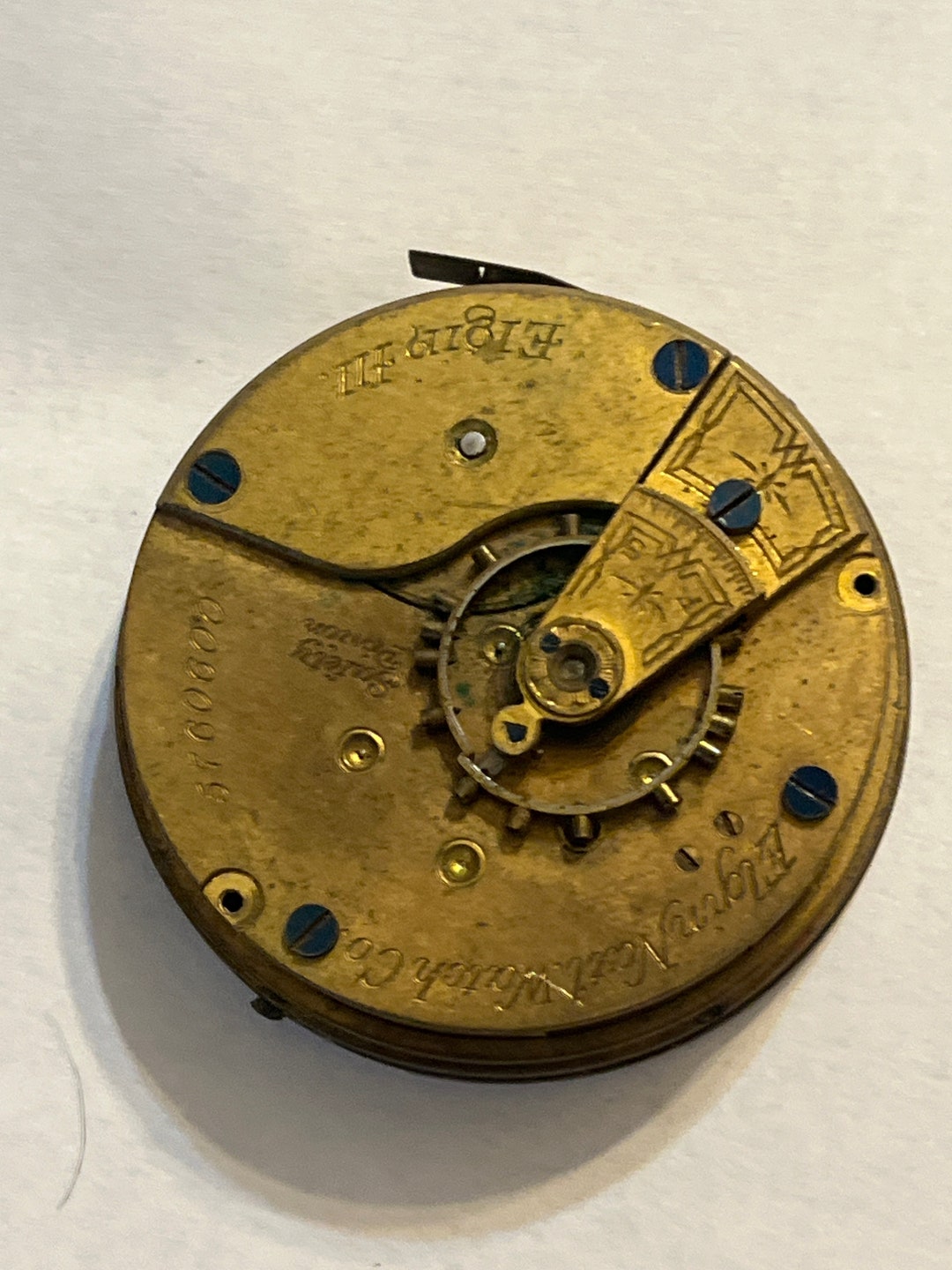 Antique 46mm Jeweled Pocket Watch Movement - Etsy