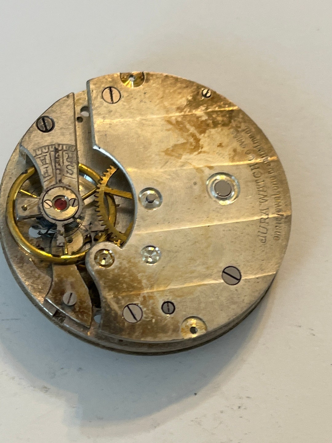 Antique 36mm Jeweled Pocket Watch Movement - Etsy