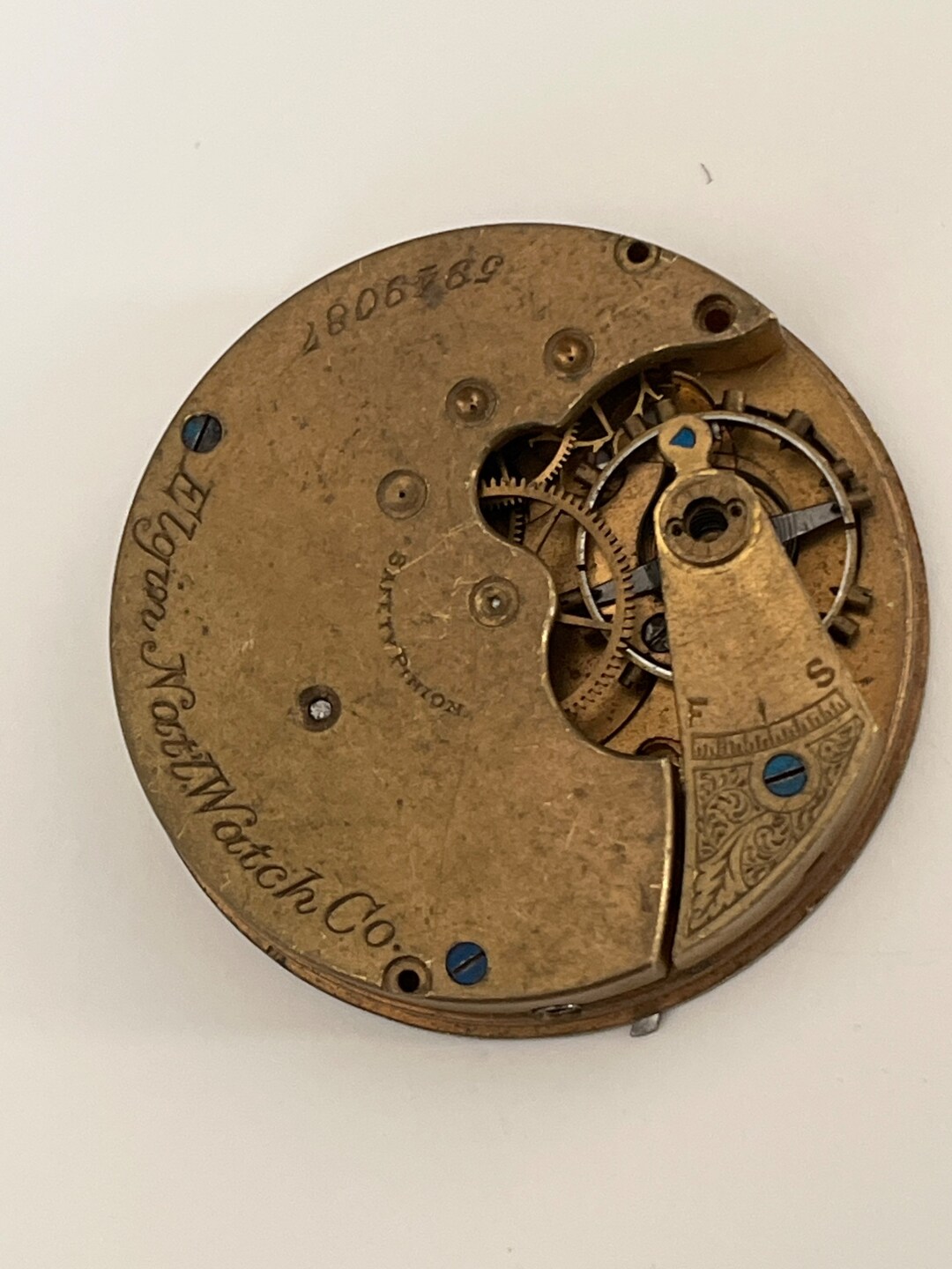 Antique 43mm Jeweled Pocket Watch Movement - Etsy