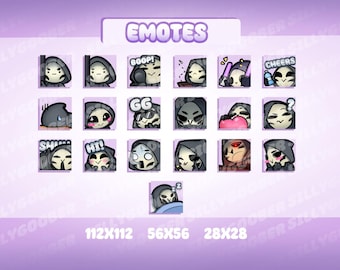 Reaper Overwatch Twitch Emote Pack 112x112 / 56x56 /28x28 - Twitch ...
