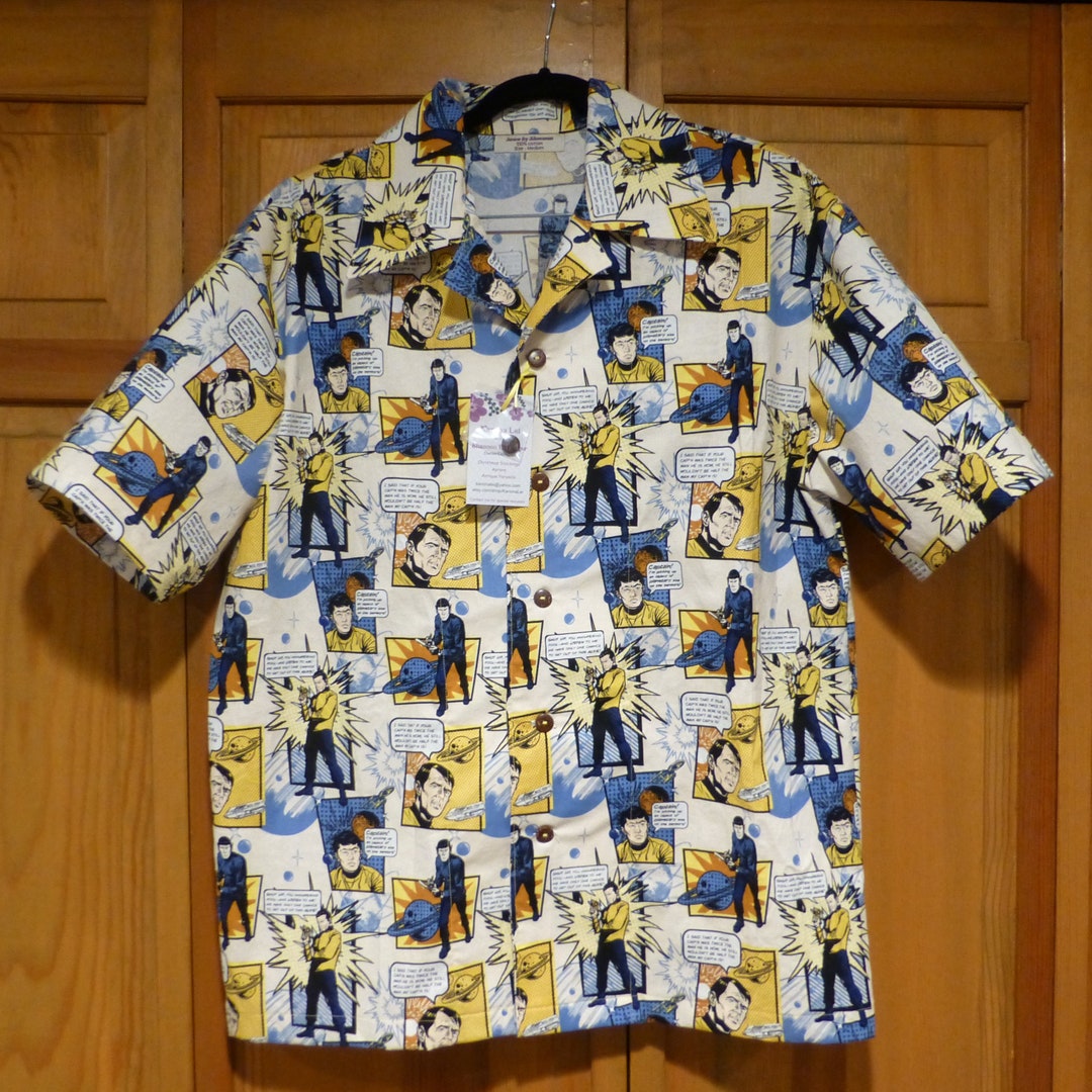 Science Fiction Aloha Hawaiian Style Shirt Sizes M, L, XL & 2X TOS ...