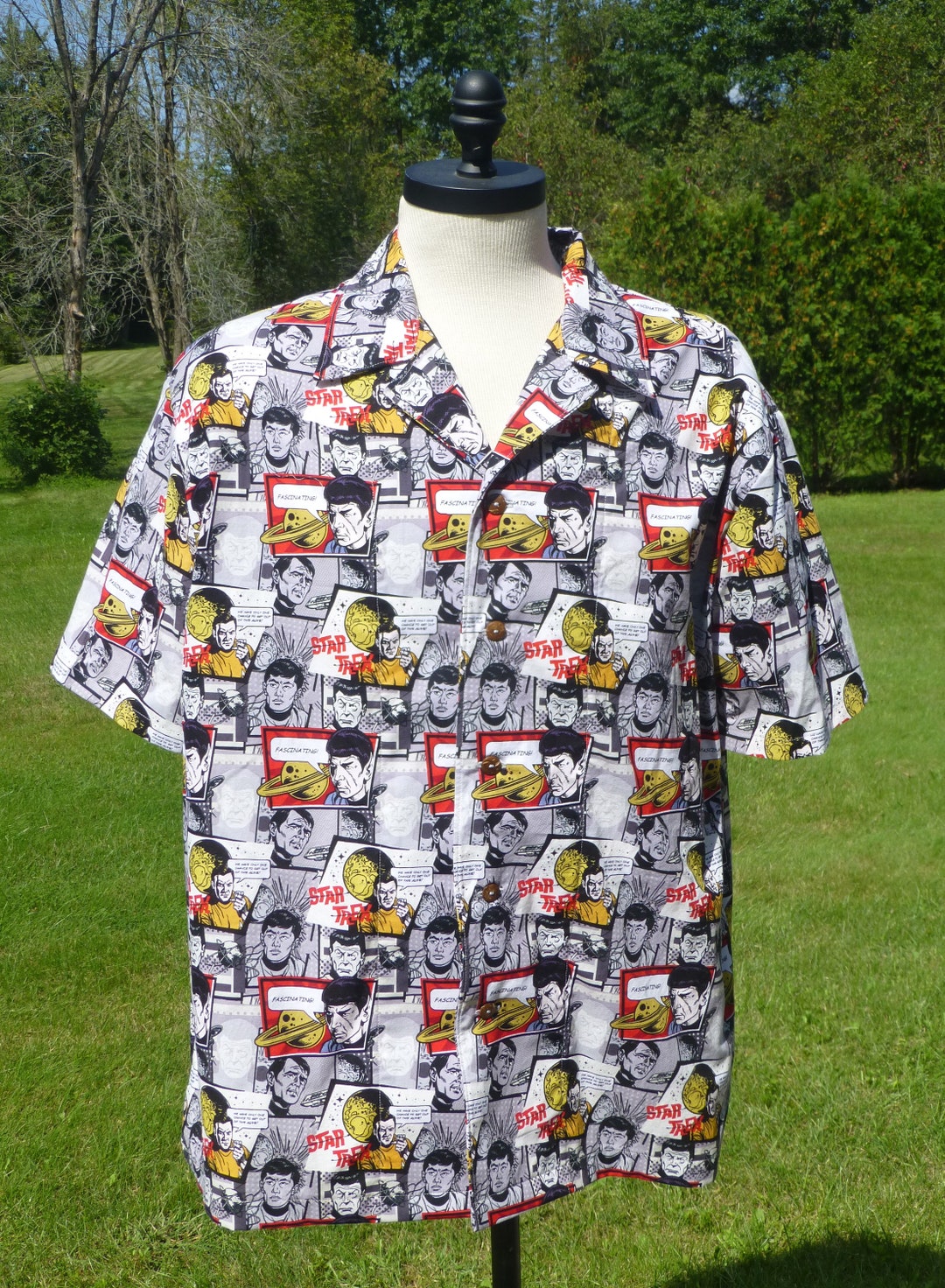 Science Fiction Aloha Hawaiian Style Shirt Sizes M, L, XL & 2X TOS ...