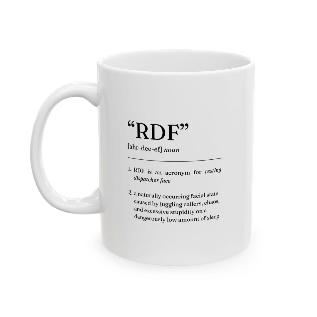 Resting Dispatcher Face Funny Coffee Mug | First Responder Humor Gifts ...
