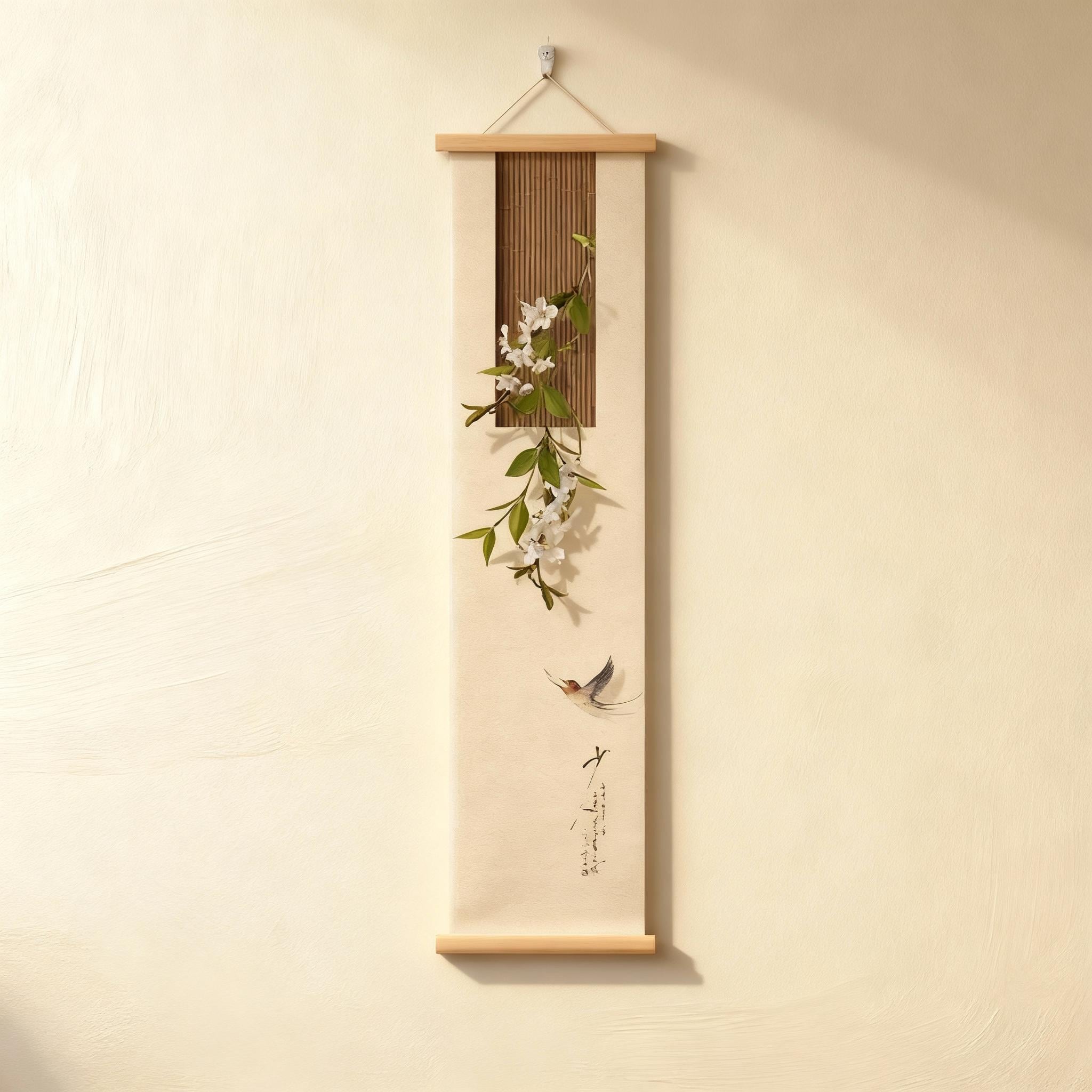 Japanese Wall Scroll Tapestry for Zen Home Decor, Wabi Sabi Aesthetic ...