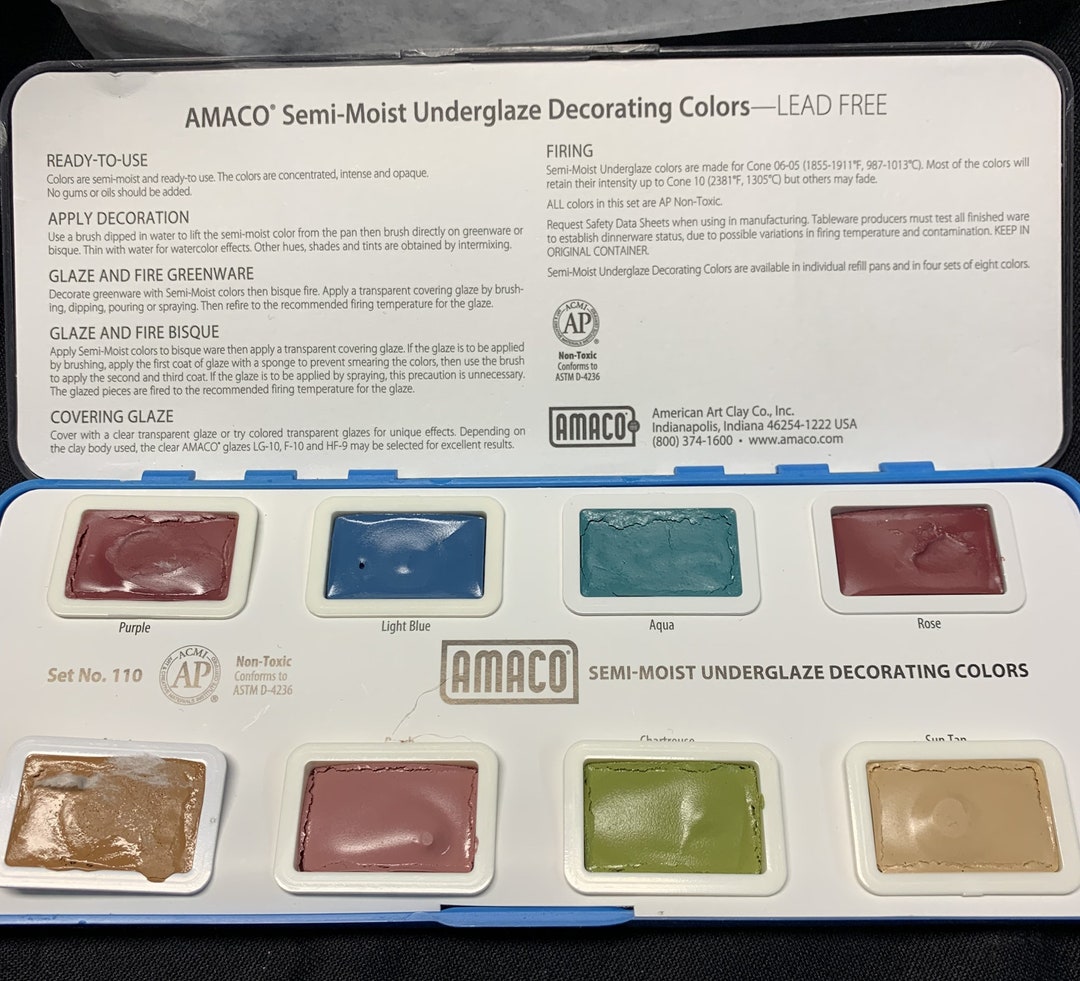New Amaco Simi Moist Underglaze Decorating Colors 110 - Etsy