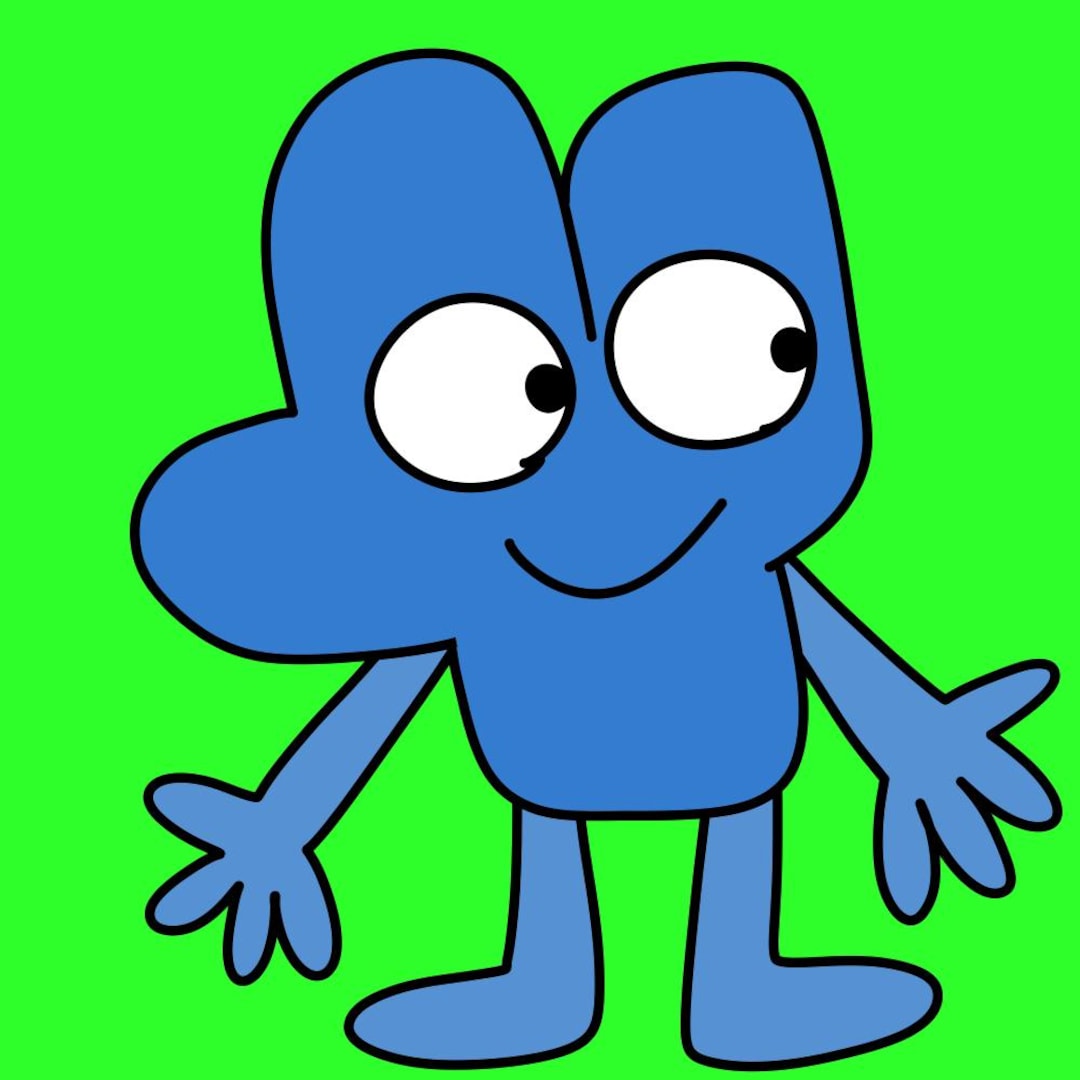 BFB BFDI Four Dancing Green Screen Chromakey Animation Digital Download ...