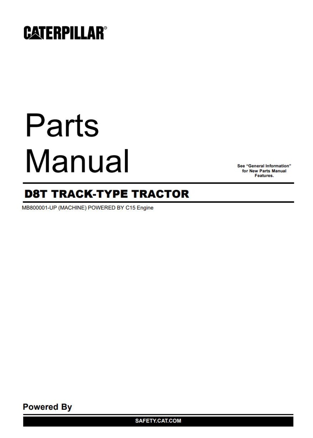 Caterpillar D8T Parts Manual – Illustrated Parts Catalog PDF Download ...