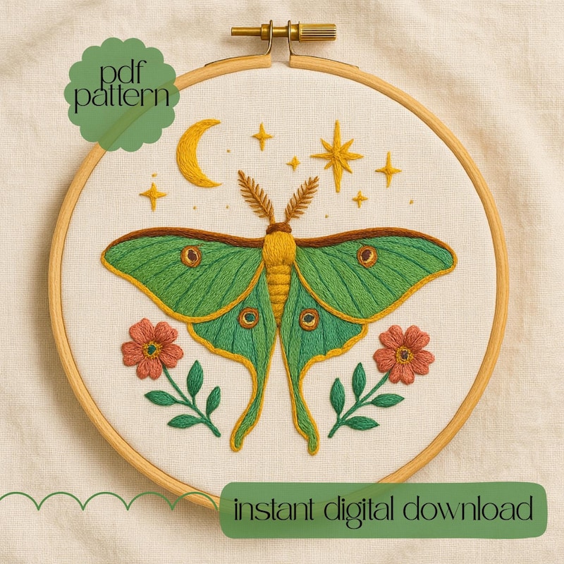 Vintage Needlepoint Moths - Etsy