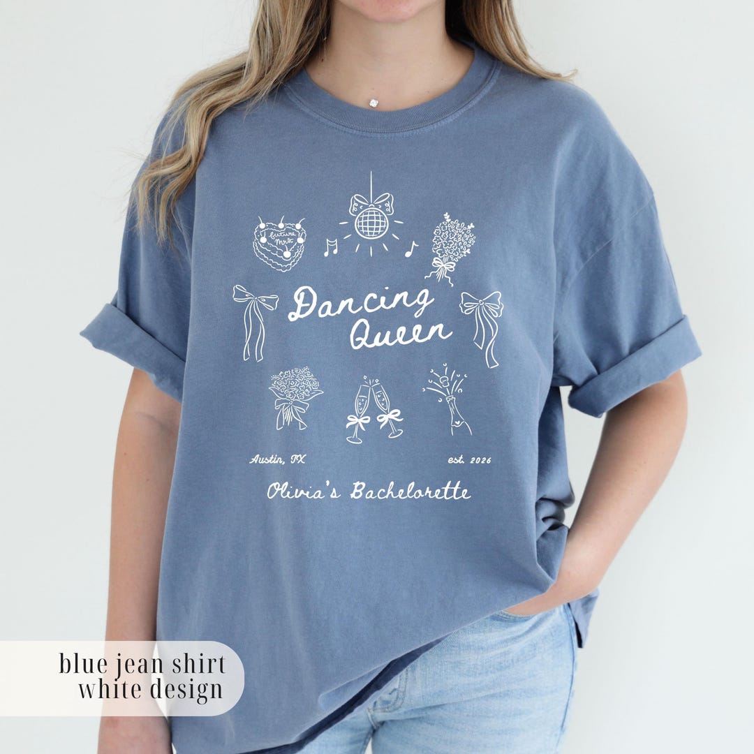 Dancing Queen Bachelorette Shirt, Mamma Mia Bride Squad Tee - Etsy UK