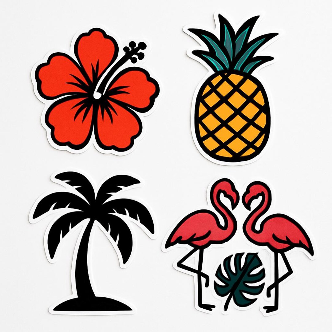 Tropical SVG Collection, Palm Pineapple Monstera Wave Designs, Laser ...