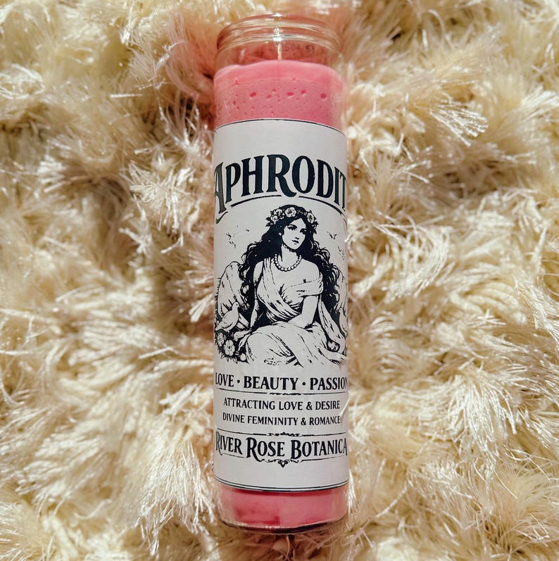 Aphrodite 7 Day Candle | Love & Beauty Ritual Candle | Goddess ...