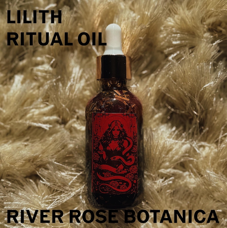 Lilith Ritual Oil 2oz | Dark Feminine Power, Seduction, Shadow Work ...