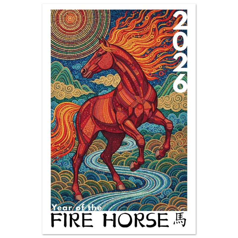 Fire creature painting - Etsy.de