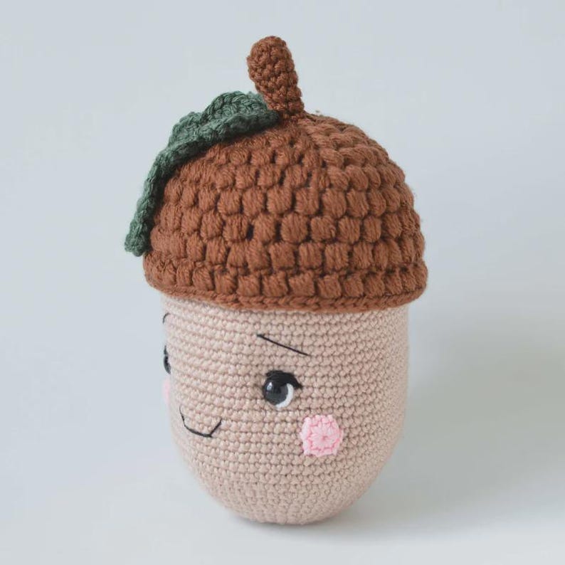 Andy the Acorn Crochet Pattern PDF – Cute Amigurumi Acorn Ebook ...