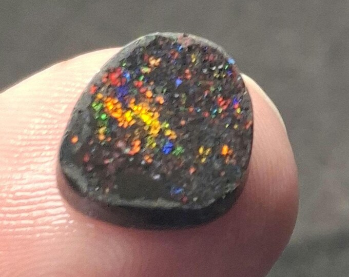 3.4ct Australian Anamooka Treated Matrix Opal. Multicoloured Colorplay ...