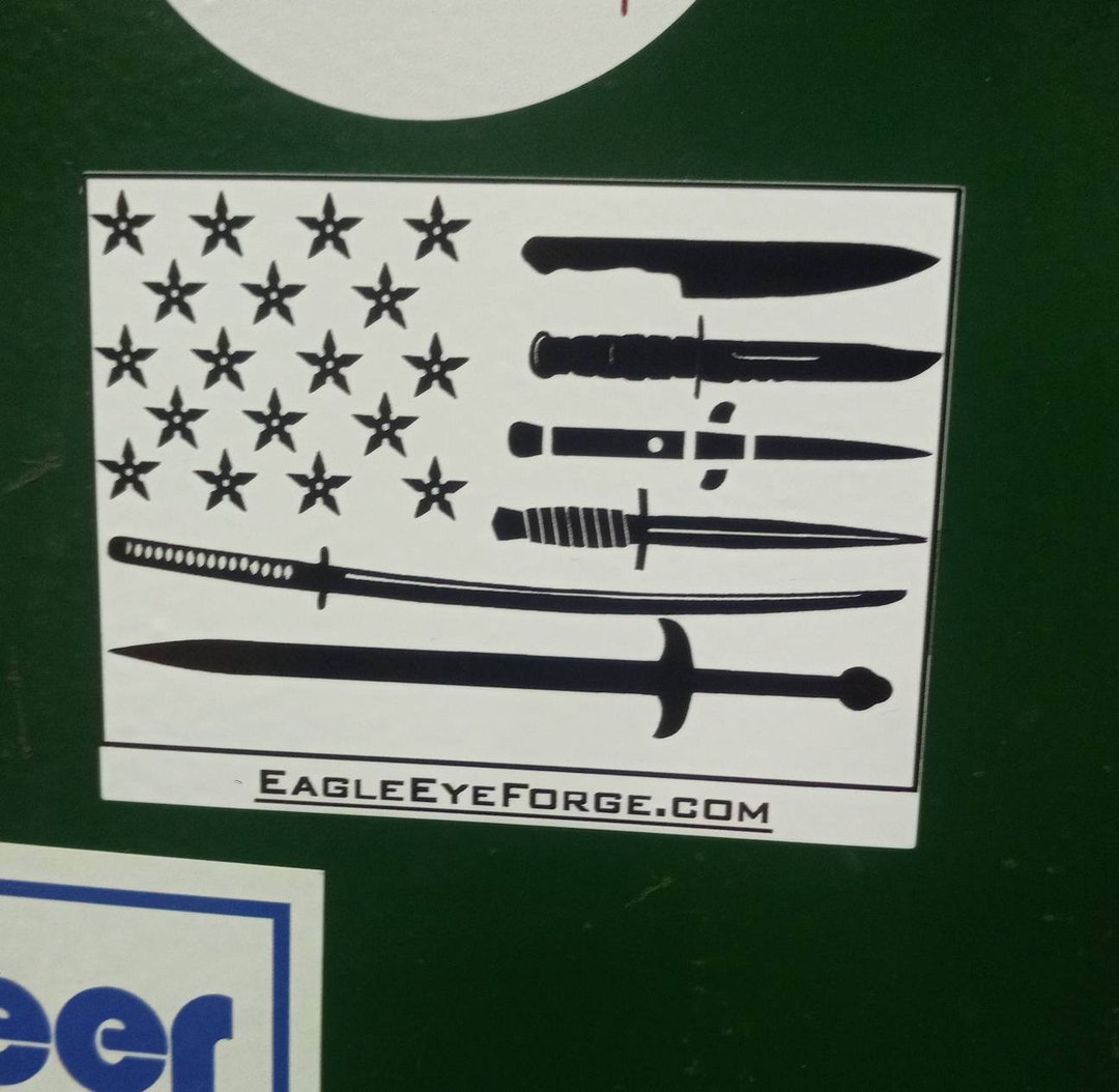 Knife Flag - 4 Pack. - Etsy