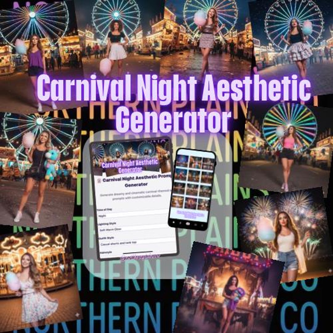 Carnival Night AI Art Prompt Generator (instant Download) - Etsy
