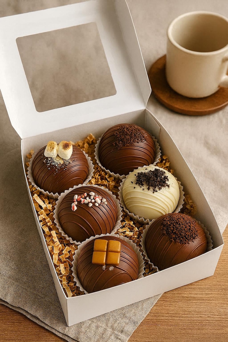 Build Your Own Cocoa Bomb 6-pack • Custom Hot Chocolate Gift Box ...