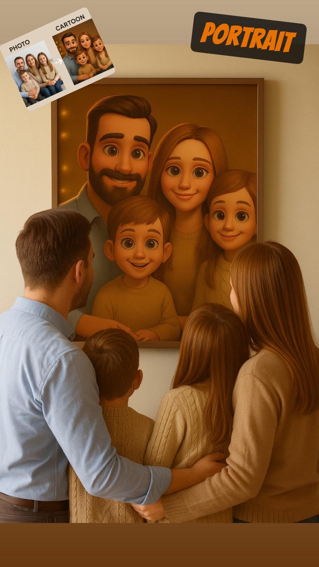 Custom Cartoon Family Portrait – Upload Photo for Character – the ...