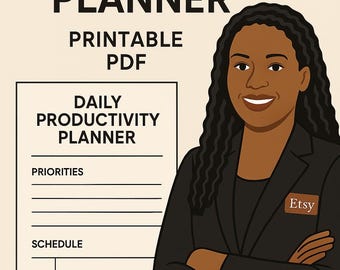 Productive Daily Planner | Printable | Planner Template | Productivity ...