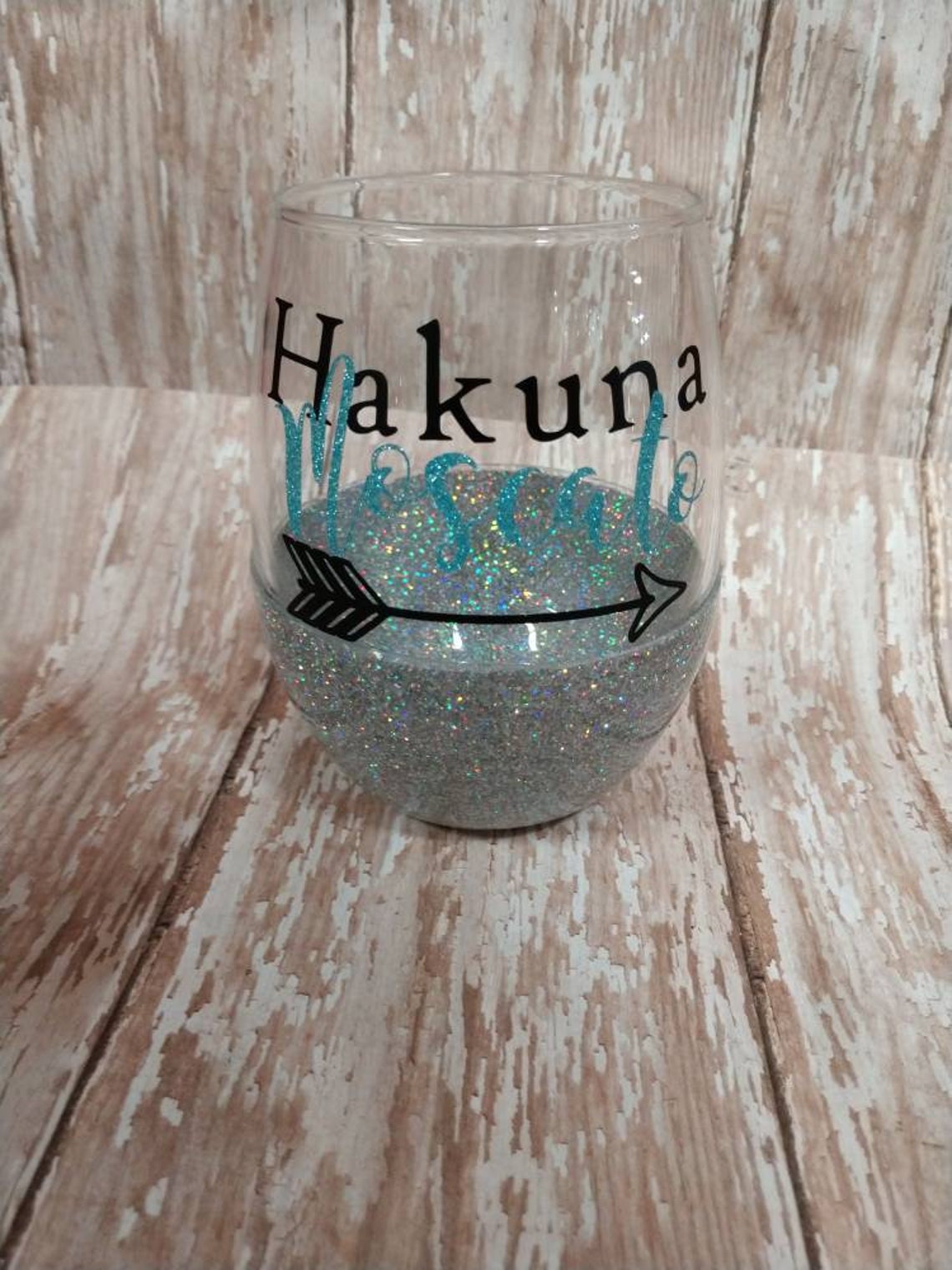 Wine Glass Haukna Moscato Wine Glass Glitter Wine Glass | Etsy