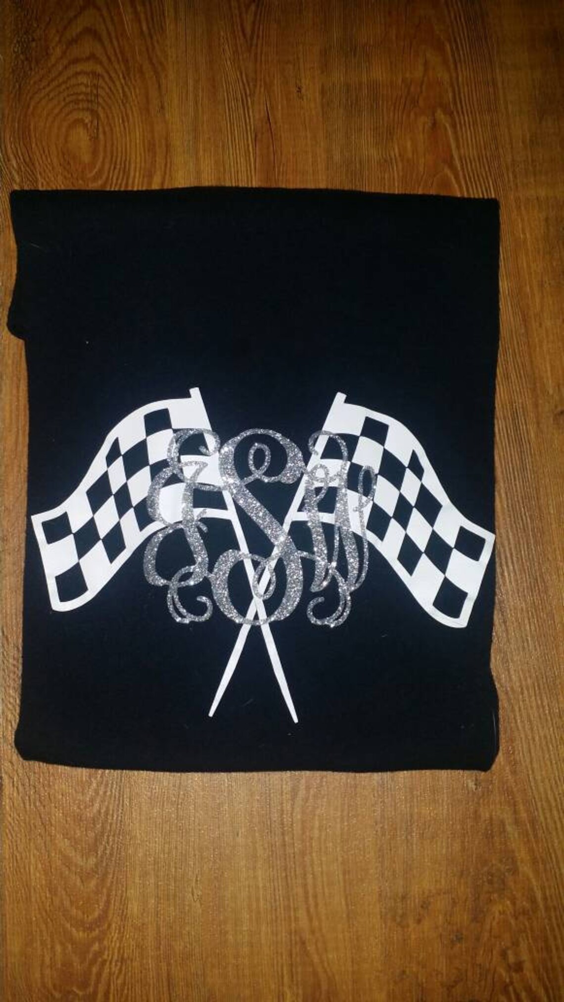Checkered Flag Shirt Checkered Flag Monogram Shirt Gift for | Etsy